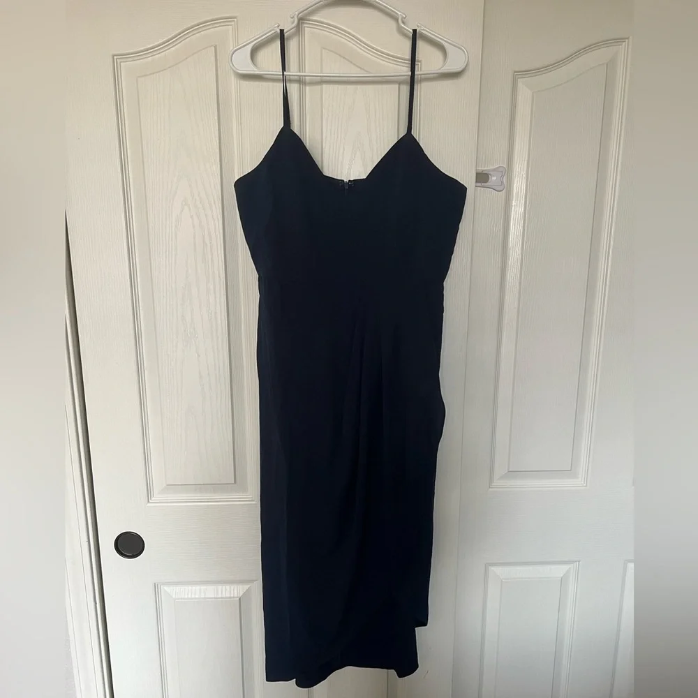 Lulus | Dresses | Reinette Navy Blue Midi Dress | Poshmark